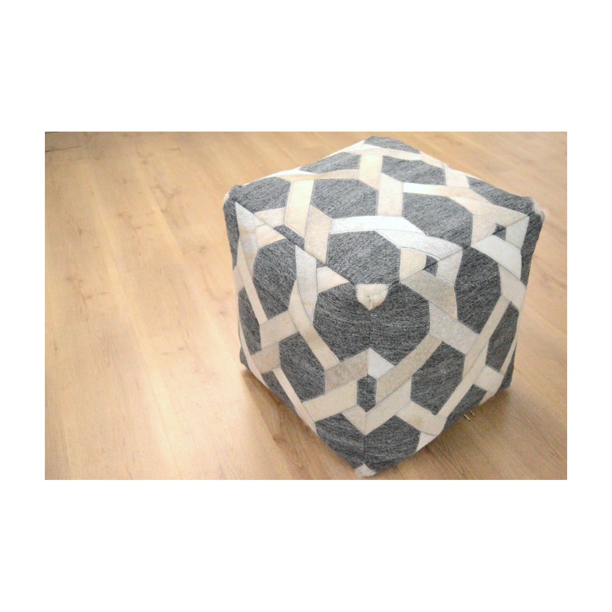 Pouf Hocker Chimera 125 grau 45x45cm online kaufen