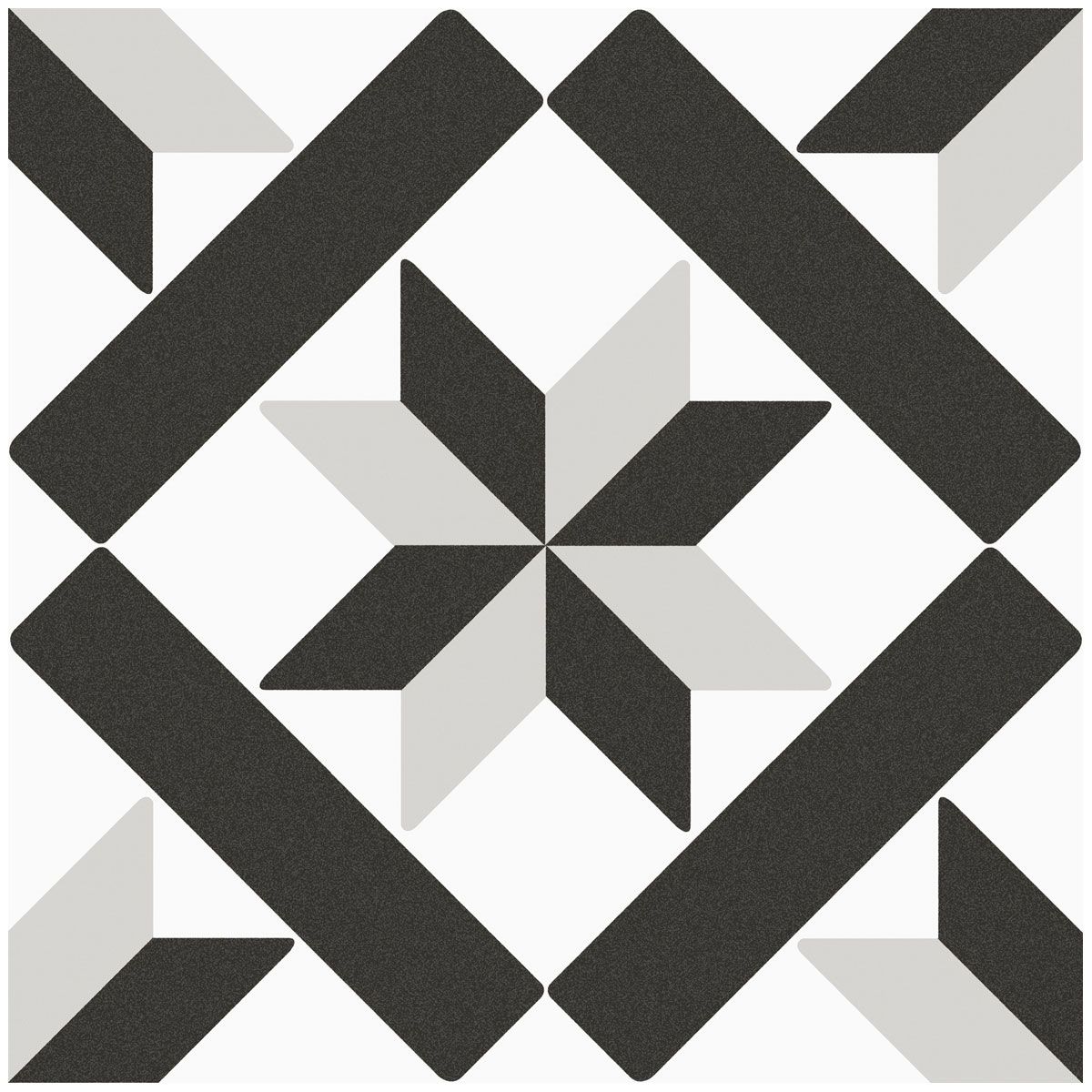 Feinsteinzeug Beta Black und White glasiert matt 20 x 20 x 1 cm online ...
