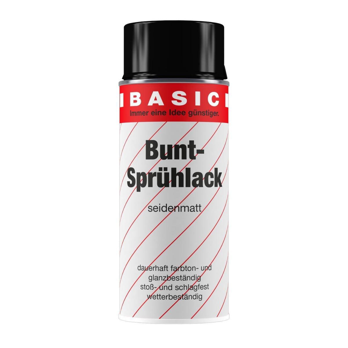 Basic Buntsprühlack schwarz seidenmatt 400 ml online kaufen
