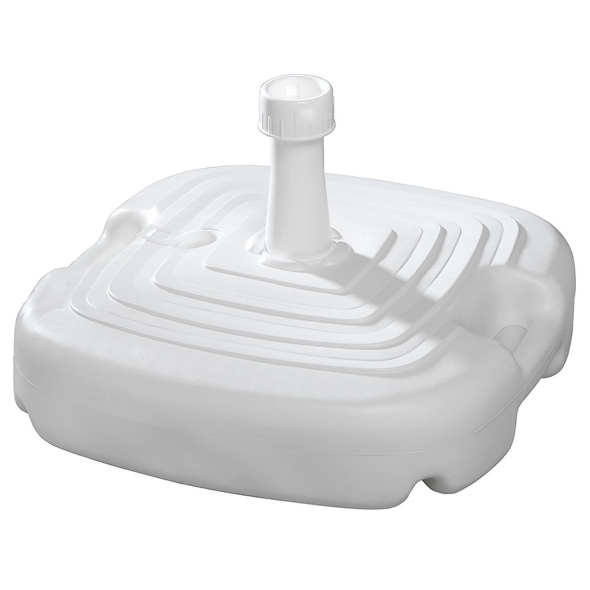 PE-Schirmständer für 20 l Füllinhalt,bis 32 mm Schirmstock Dm, weiß ...