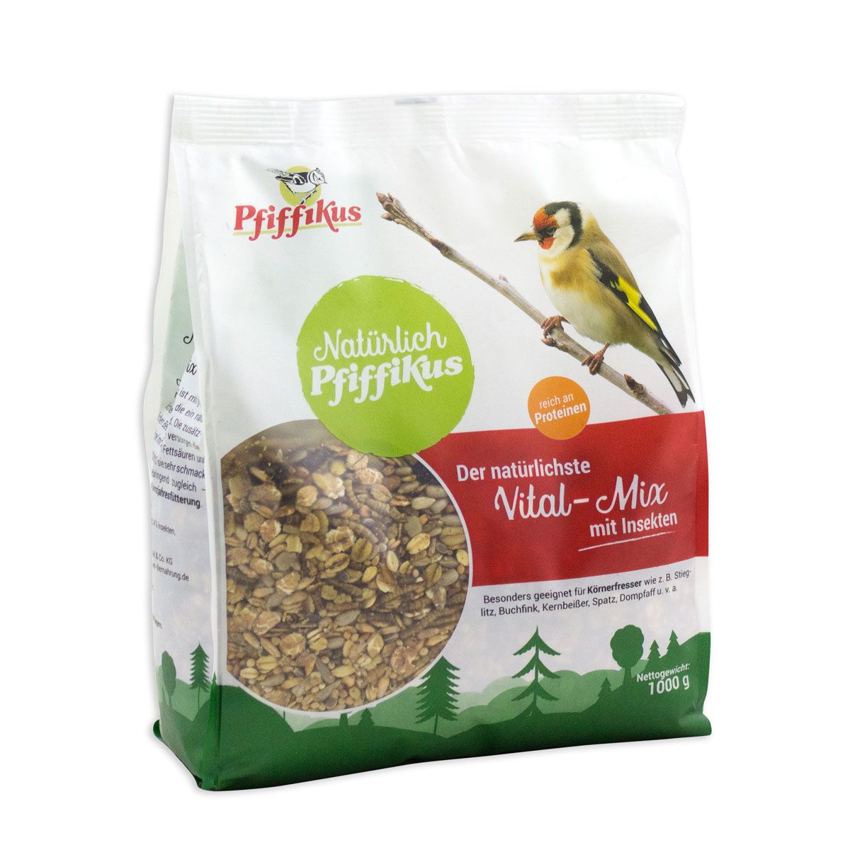 Natuerlich Pfiffikus Vital-Mix 1kg mitInsekten online kaufen
