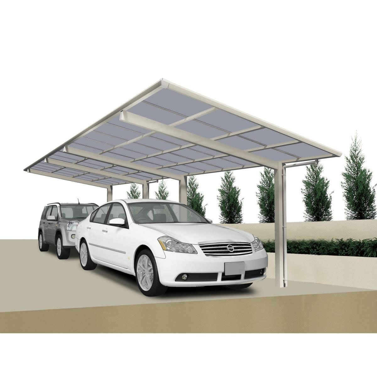 Ximax Carport Alu Linea 60 Tandem Edelstahl-Look online kaufen
