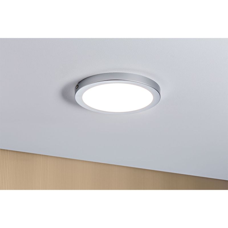 WallCeiling Atria LED-Panel 220 mm15W 4000K Chrom matt 230V Kunststoff ...