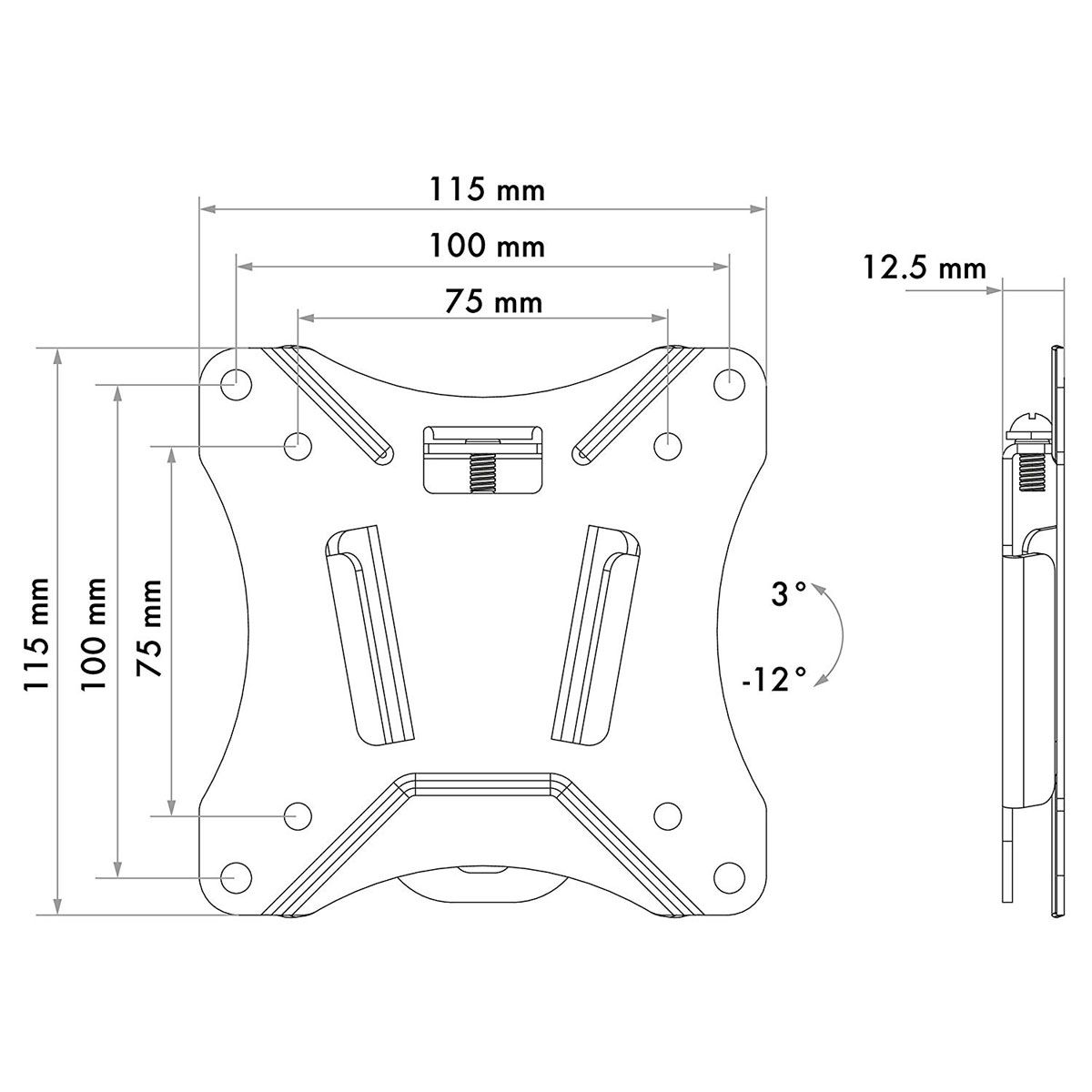 Tilt 1 TV-Wandhalter 33-74cmNeigbar, max. 25kg online kaufen