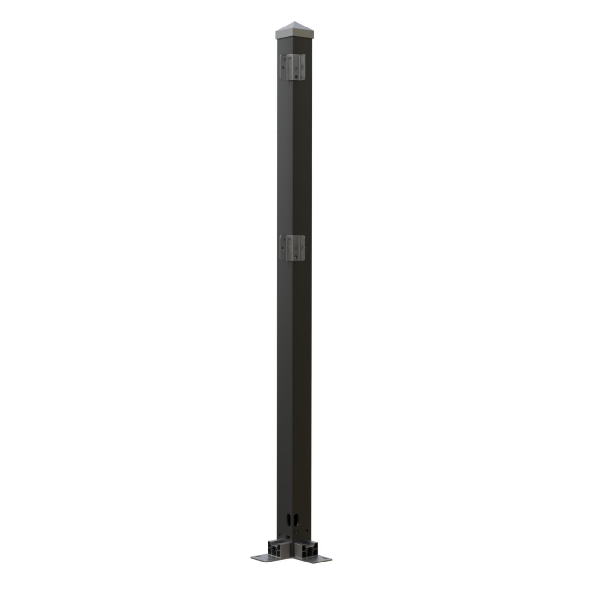 Hepa Solar Eckpfosten Alu schwarz pulverbeschichtet 4 mm online kaufen
