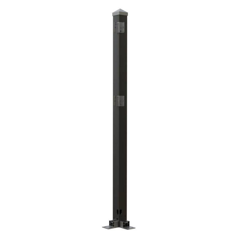 Hepa Solar Eckpfosten Alu schwarz pulverbeschichtet 4 mm online kaufen