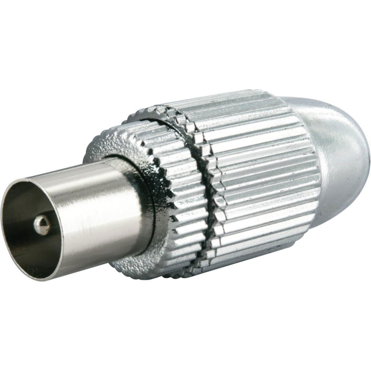 Koax-Stecker HQ 1Stück silber online kaufen