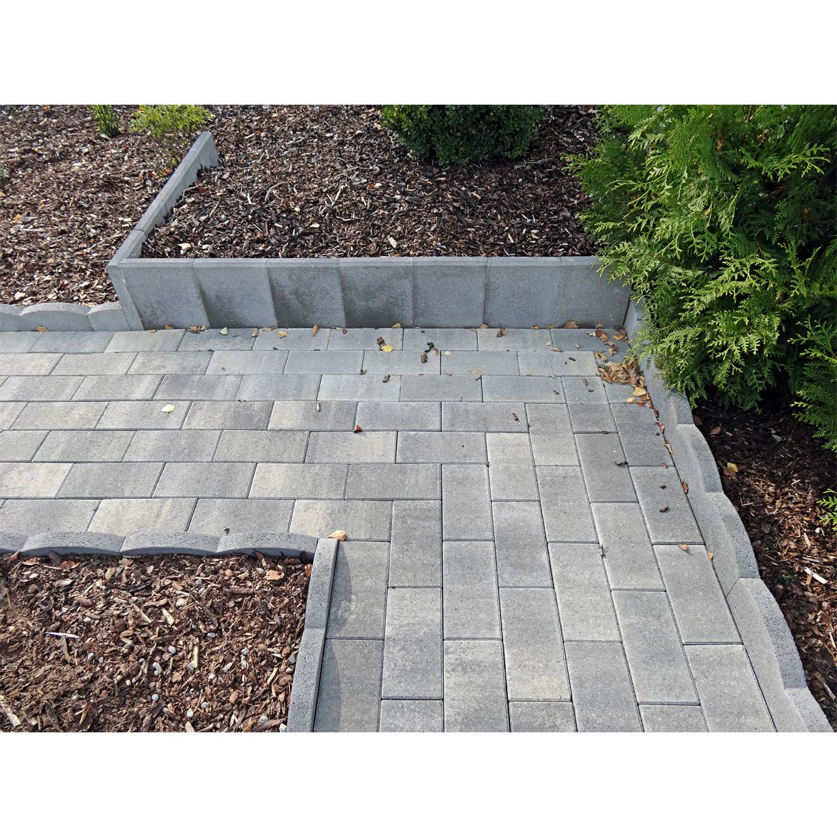 Mini L-Stein 30x20x40x6 cm Grau, mitFase online kaufen