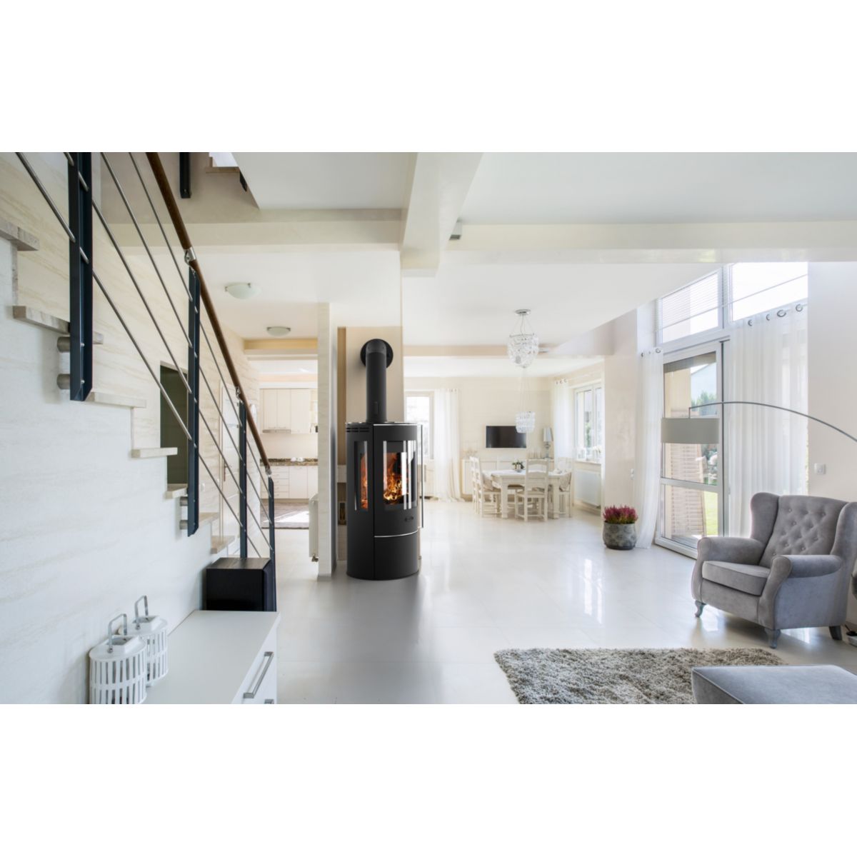 fireplace Kaminofen Amarant Glas online kaufen