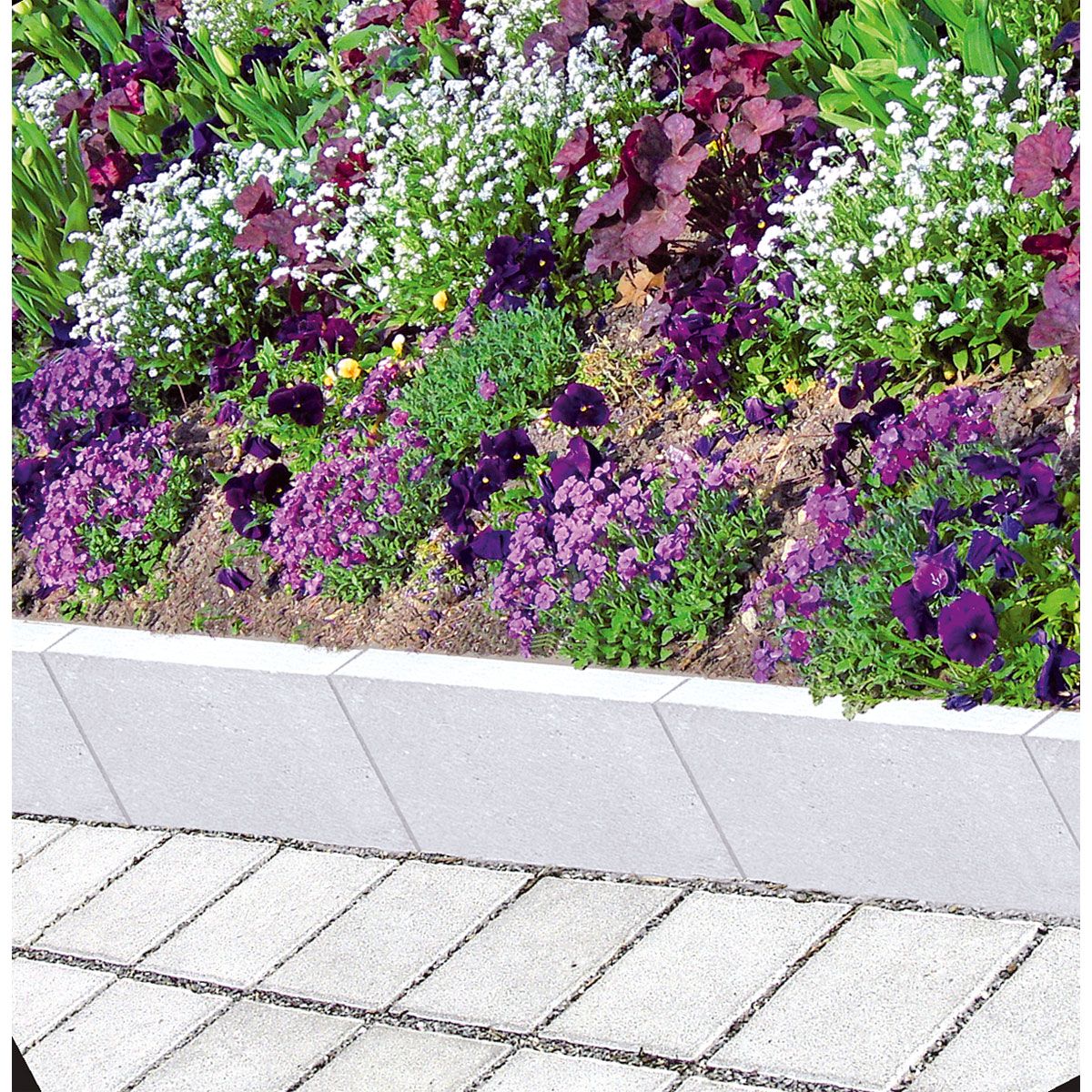 Mini L-Stein 30x20x40x6 cm Grau, mitFase online kaufen
