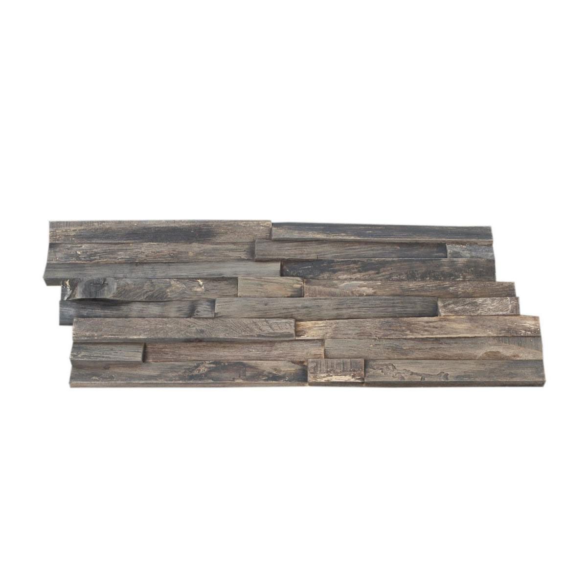 Indo Teak Paneel Charred, Inhalt 10Stueck, 500x200x10-20 mm online kaufen