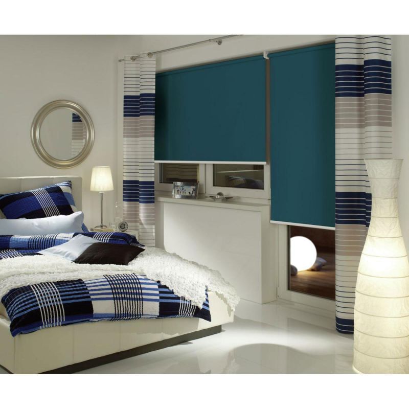 Seitenzugrollo PG 3 112x180cm dunkelblau online kaufen