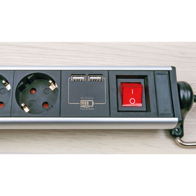 Steckdosenleiste 4-fach USB mitTischbefestigung online kaufen