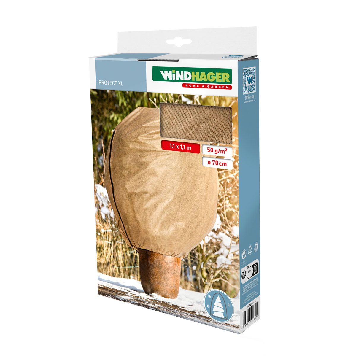 W-Vlieshaube Prot. XL 1,1x1,1 m beige online kaufen