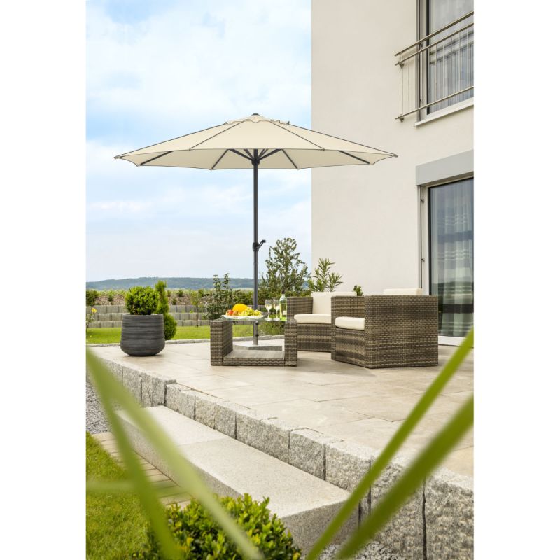 Schirm Adria 350 8-teilig natur online kaufen