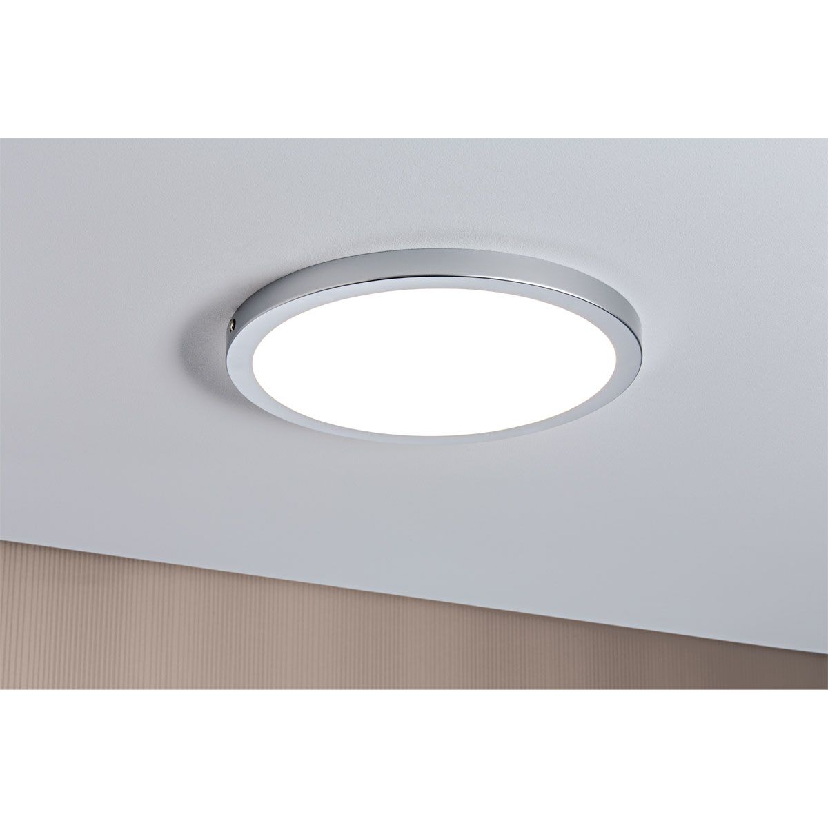 WallCeiling Atria LED-Panel 300 mm19W 4000K Chrom matt 230V Kunststoff ...
