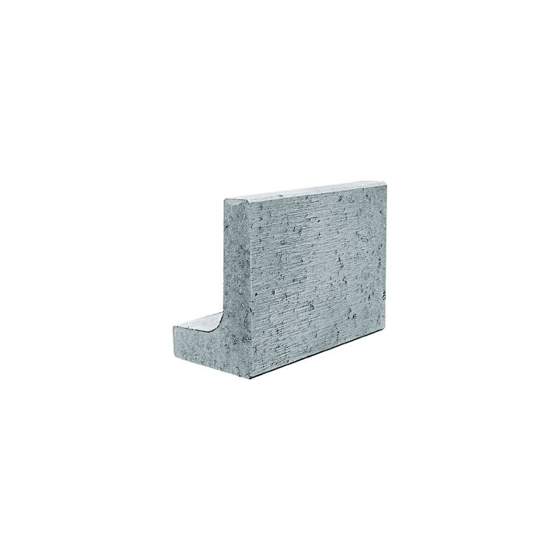 Mini L-Stein 30x20x40x6 cm Grau, mitFase online kaufen