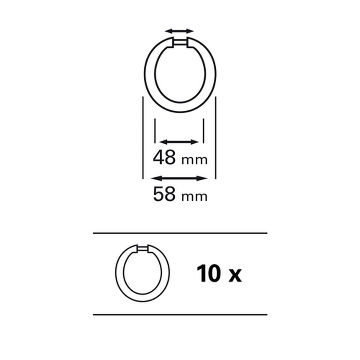 Ringe f. Spannstange 5,8/4,8 transparent online kaufen