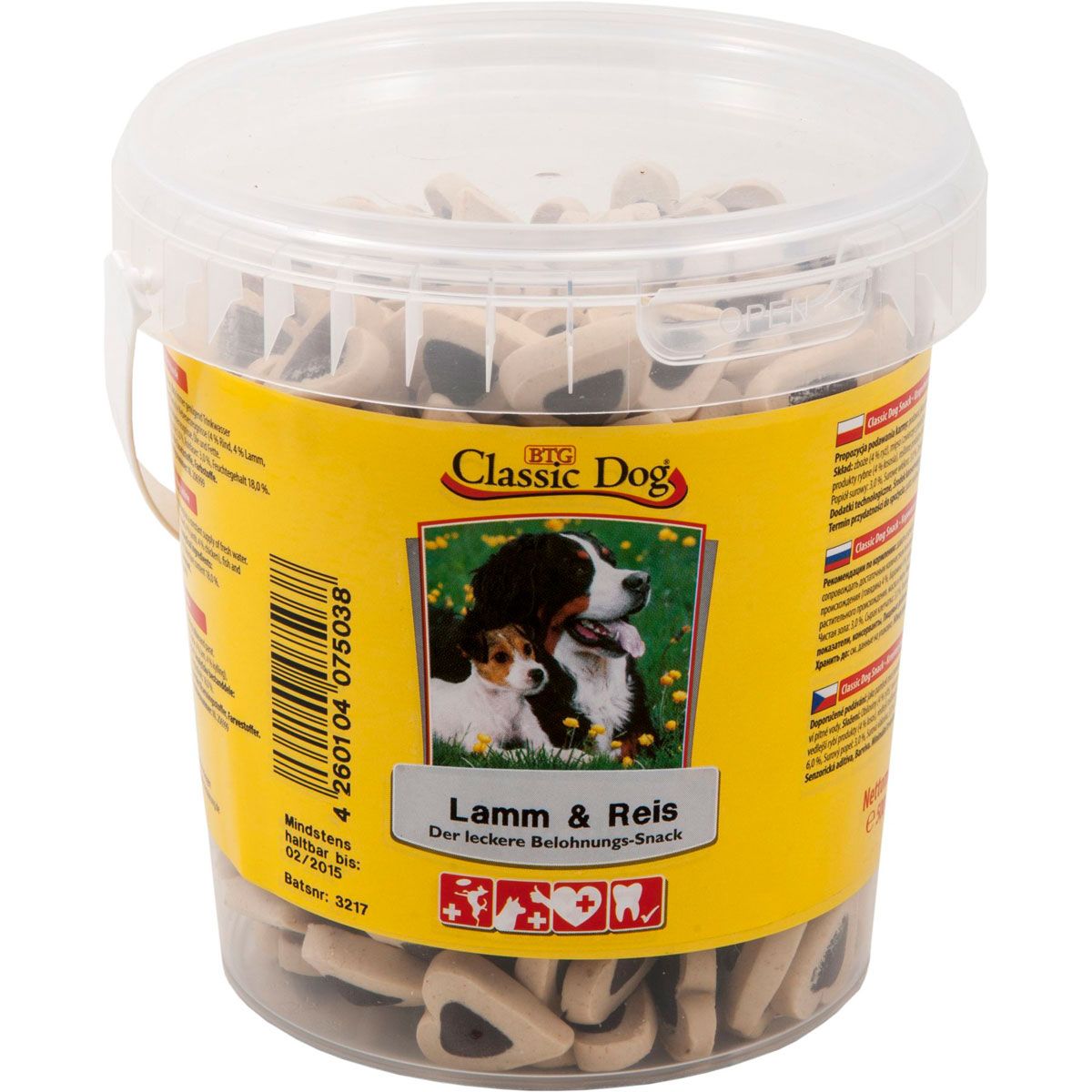 Classic Dog Snack Lamm u. Reis 500gEimer online kaufen