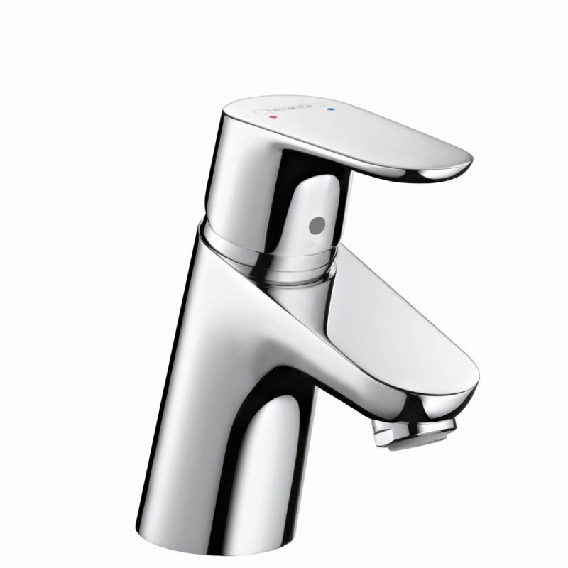 Hansgrohe WT-Armatur Focus 70, chrominkl. Push-Open-Ventil u. Zubehoer ...