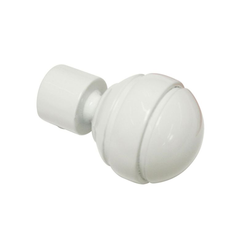 Chicago Endknopf Kugel 20mm weiß online kaufen