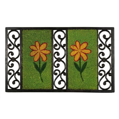 Kokosgummimatte Salome Flower gruen45x75cm online kaufen